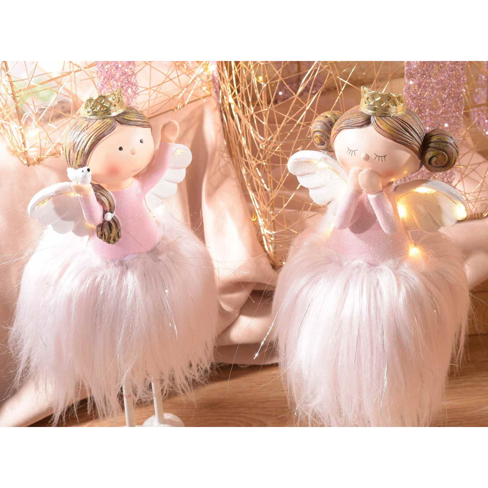 Set 2 figurine Inger cu led 11x9x33 cm - eMAG.ro