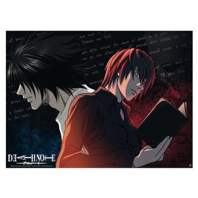 Poster DEATH NOTE, L vs Light, 52x38 cm - eMAG.ro