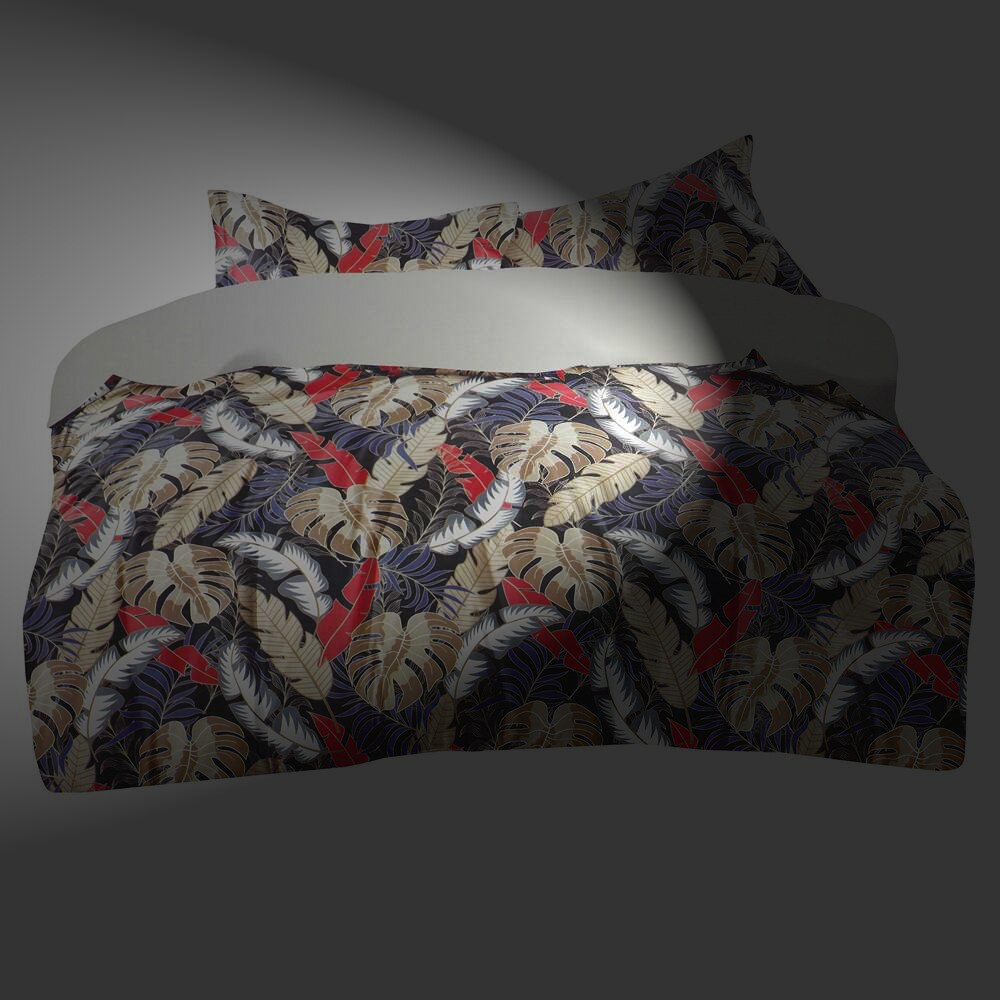 Lenjerie de pat, 1 persoana, 1216325, Microfibra, Multicolor, 160 x 200 ...