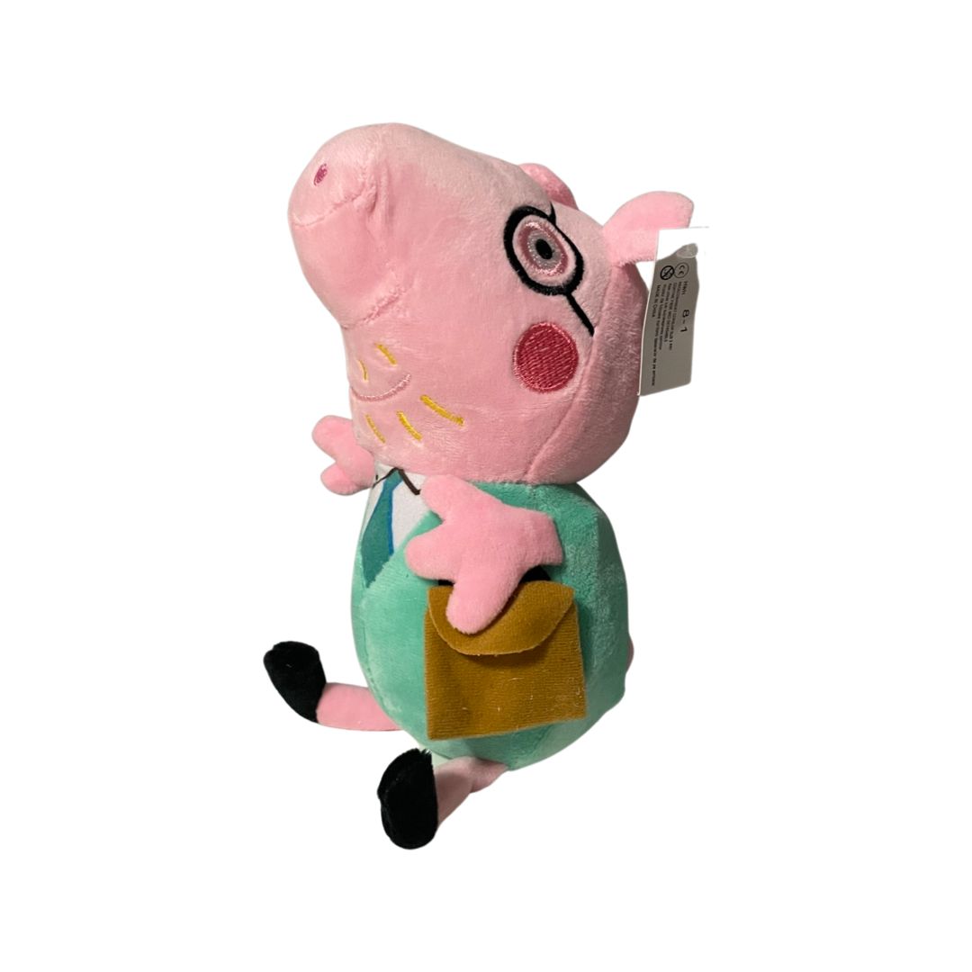 Jucarie de plus, Pepa Pig, 25cm, cu muzica, Tata Pig - eMAG.ro