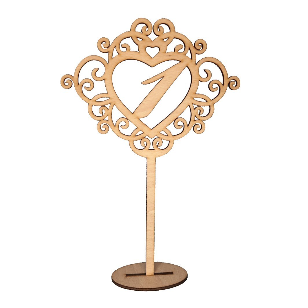 Numar De Masa, Nunta, Botez, Lemn, 30cm, NRL006 - eMAG.ro