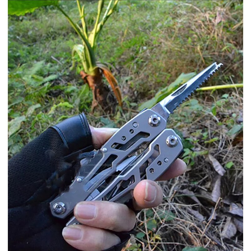 Cleste multifunctional pliabil, 10 Functii, argintiu, Dalimag - eMAG.ro