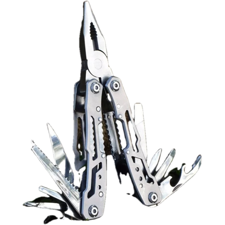 Cleste multifunctional pliabil, 10 Functii, argintiu, Dalimag - eMAG.ro