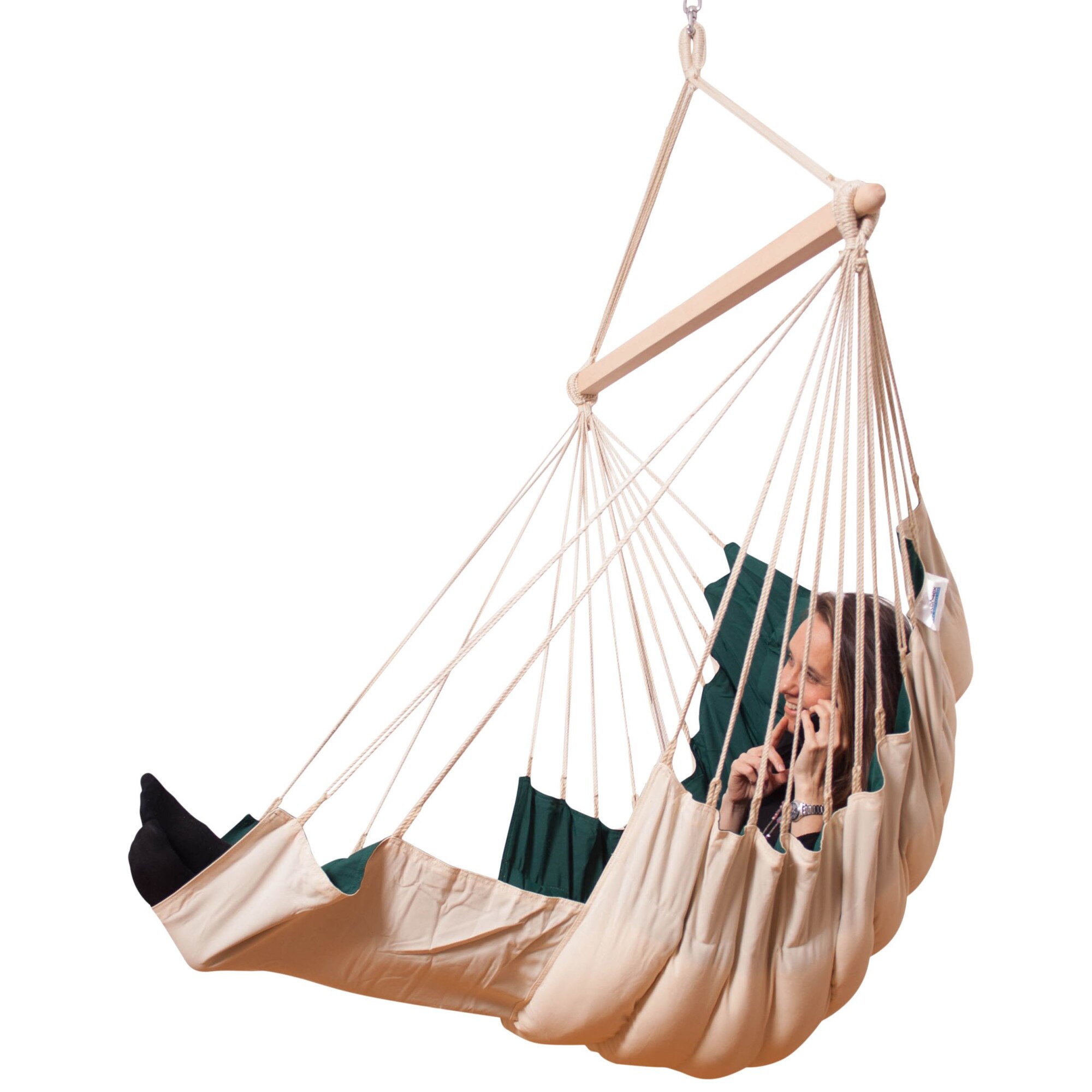 Scaun leagan MacaMex SoftChair Olefin verde - eMAG.ro