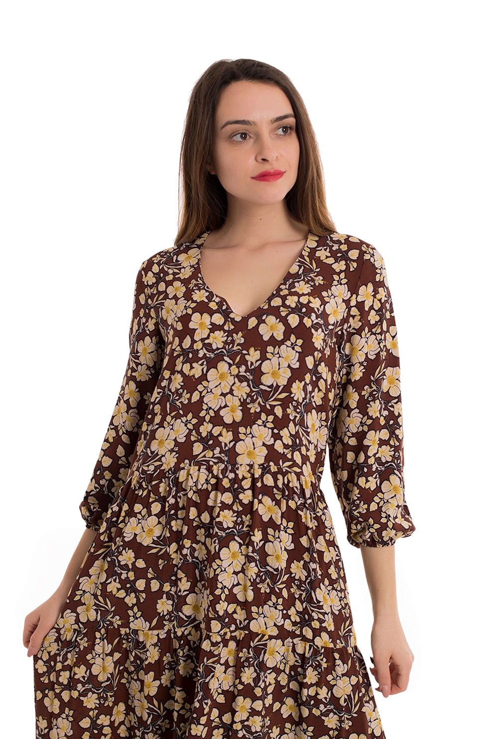 RESENSE, Rochie midi stratificata Tania, Maro, 42 - eMAG.ro