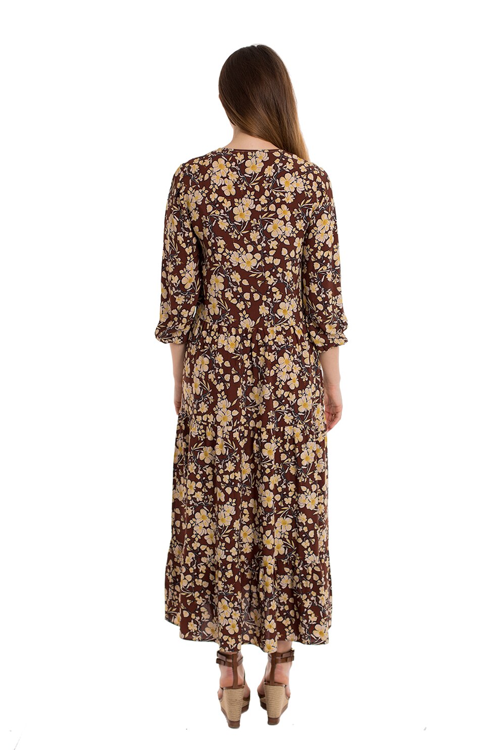 RESENSE, Rochie midi stratificata Tania, Maro, 38 - eMAG.ro