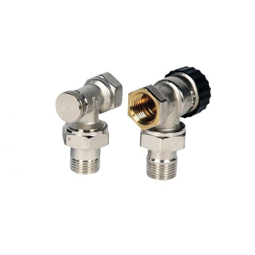 Set 2 robineti termostatati coltar, cu cap termostatic tip S, alb - eMAG.ro