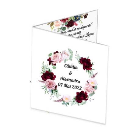 Invitatie Nunta, Model IC14, 14.8×15.7cm, Fara plic - eMAG.ro