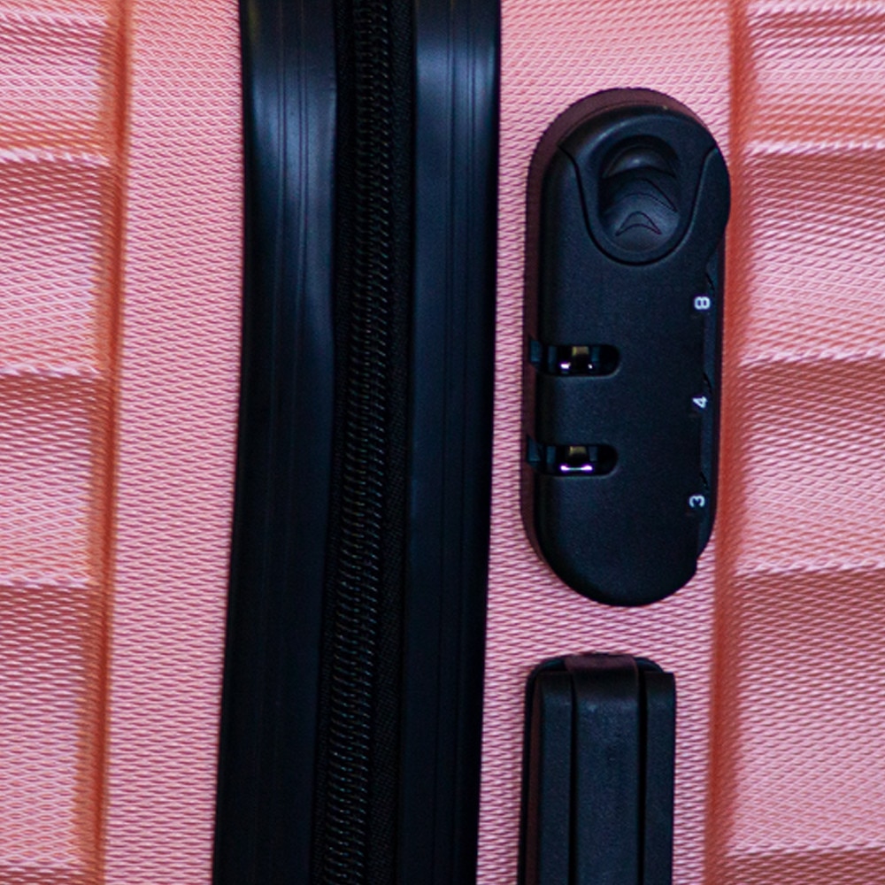 Valiza, BeComfort L04-R-65, rosegold rulanta 65 cm - eMAG.ro