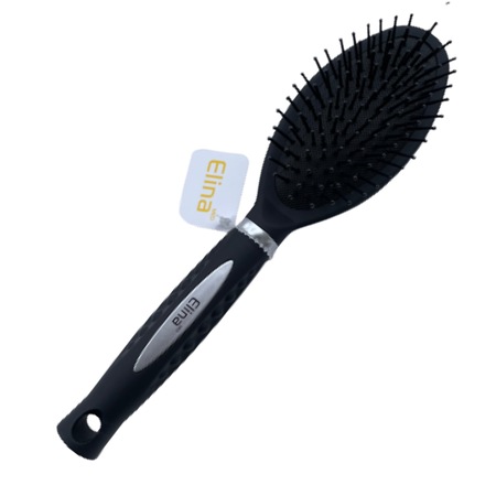 Perie de par ElinaMed, cu peri din plastic si maner cauciucat - Ovala ...