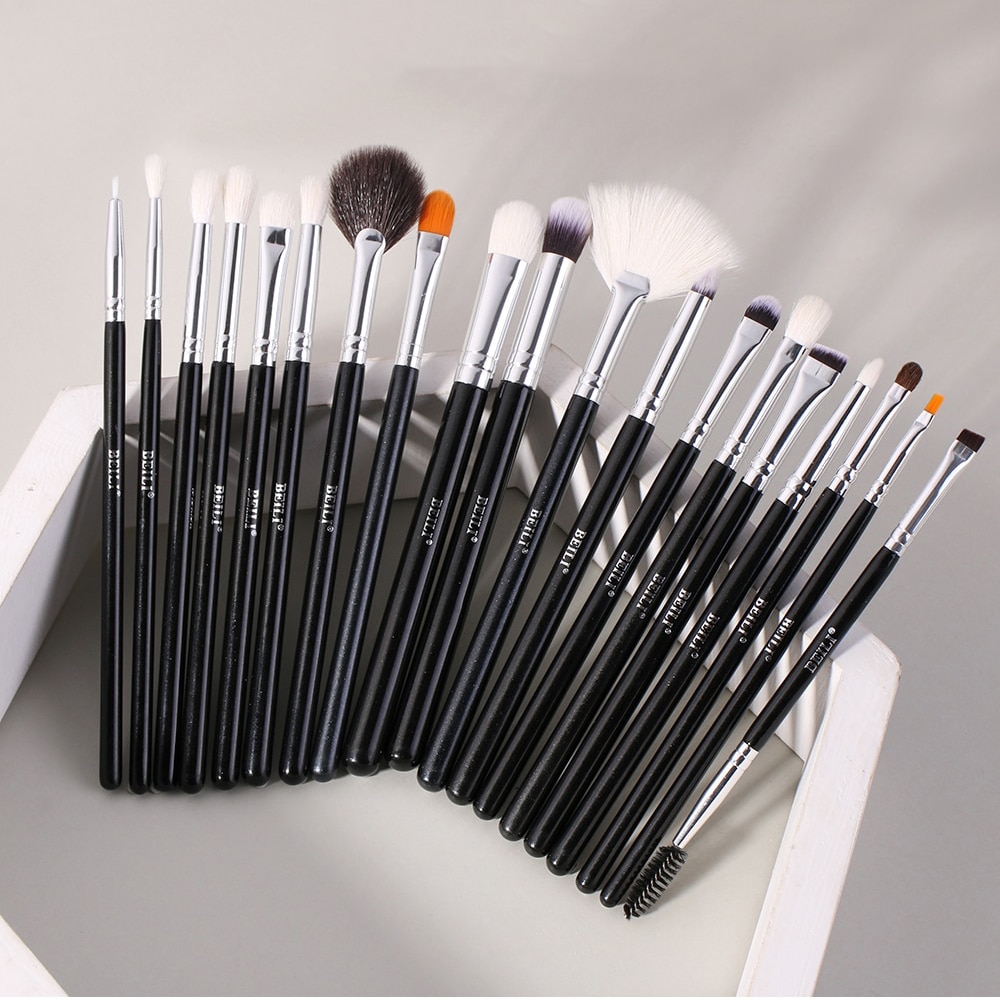 Set 30 pensule Make-up Beili Upgraded Black 30, negru, Par natural ...