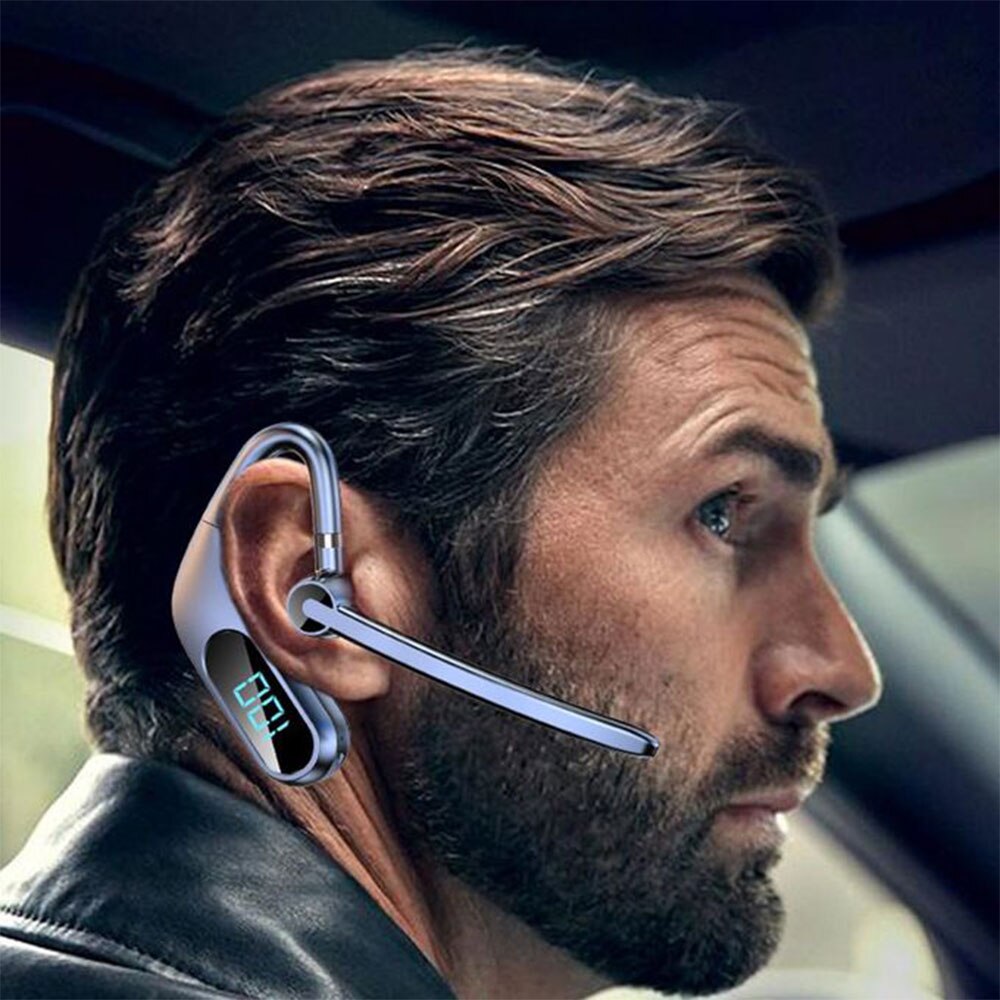 Casca Bluetooth 5.0 Wireless KJ12 SIKS, LED Display, HD Voice ...