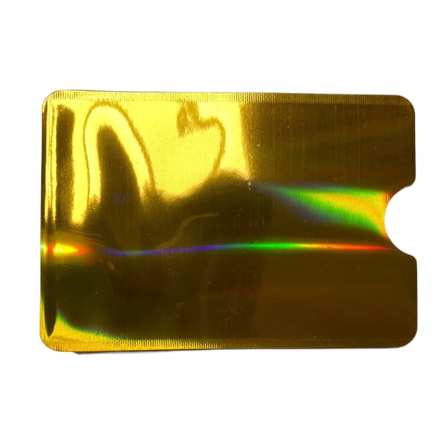 Husa de protectie RFID / NFC / Contactless pentru card bancar Auriu cu ...
