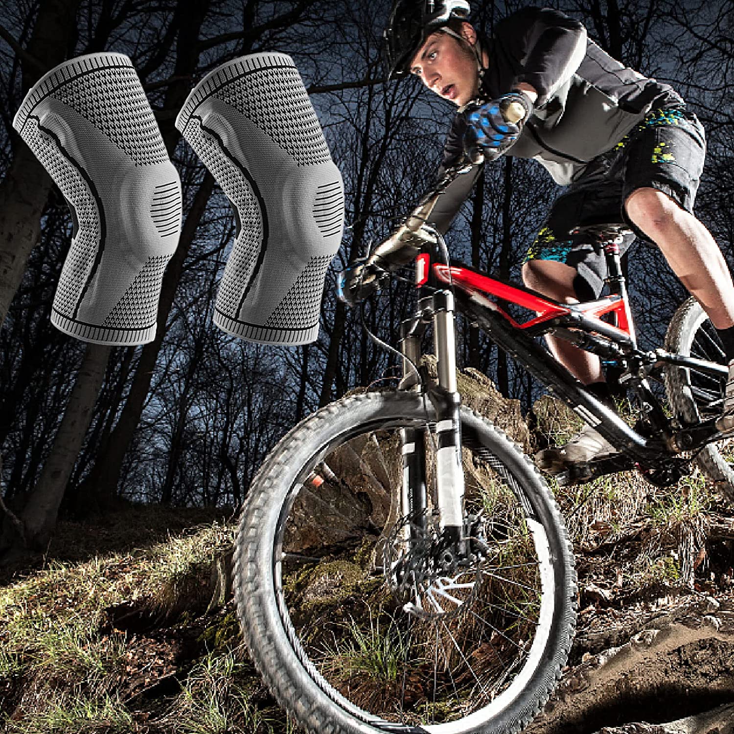 Set 2 genunchiere Tiessa cu suport rotulian si insertii laterale din ...