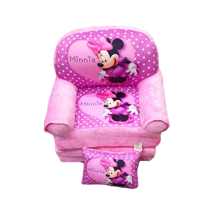 Fotoliu extensibil 4 placi Minnie Mouse Heart cu pernuta plus - eMAG.ro