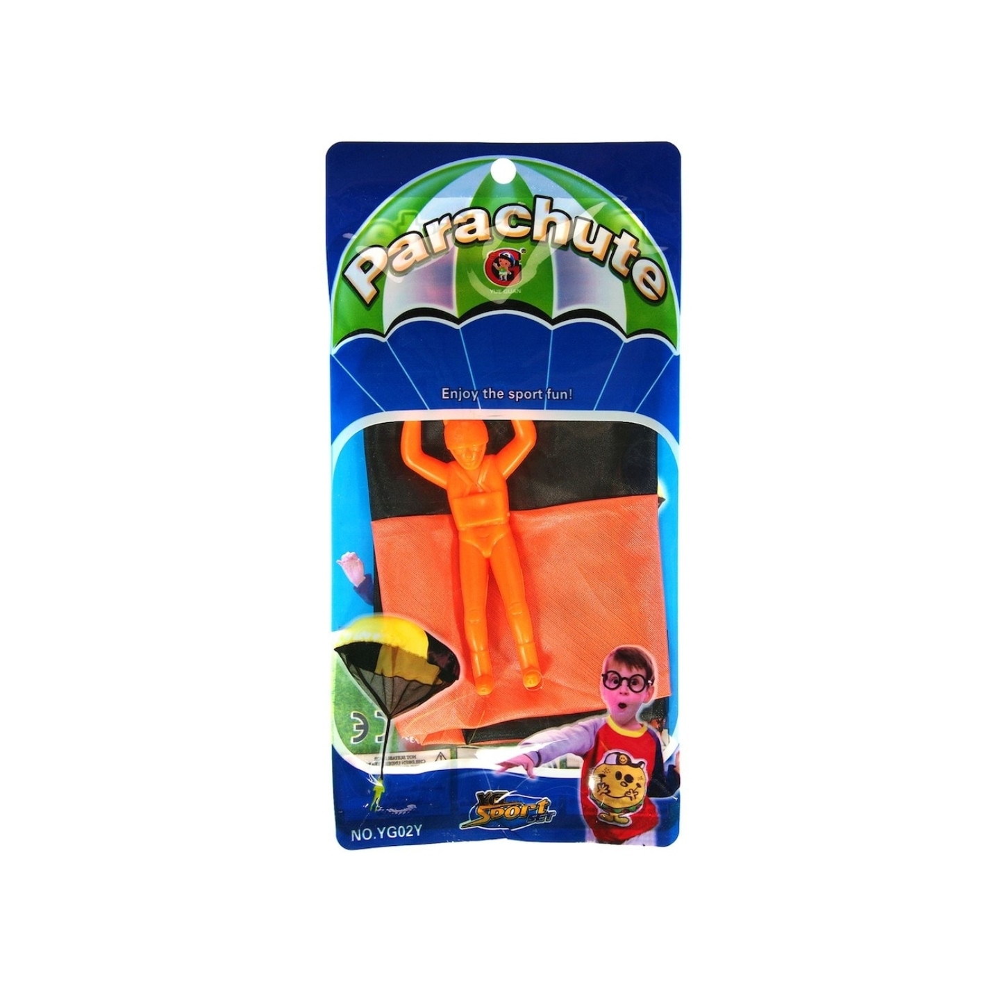 Soldat De Jucarie cu Parasuta, Portocaliu, 43 cm, +3 ani - eMAG.ro