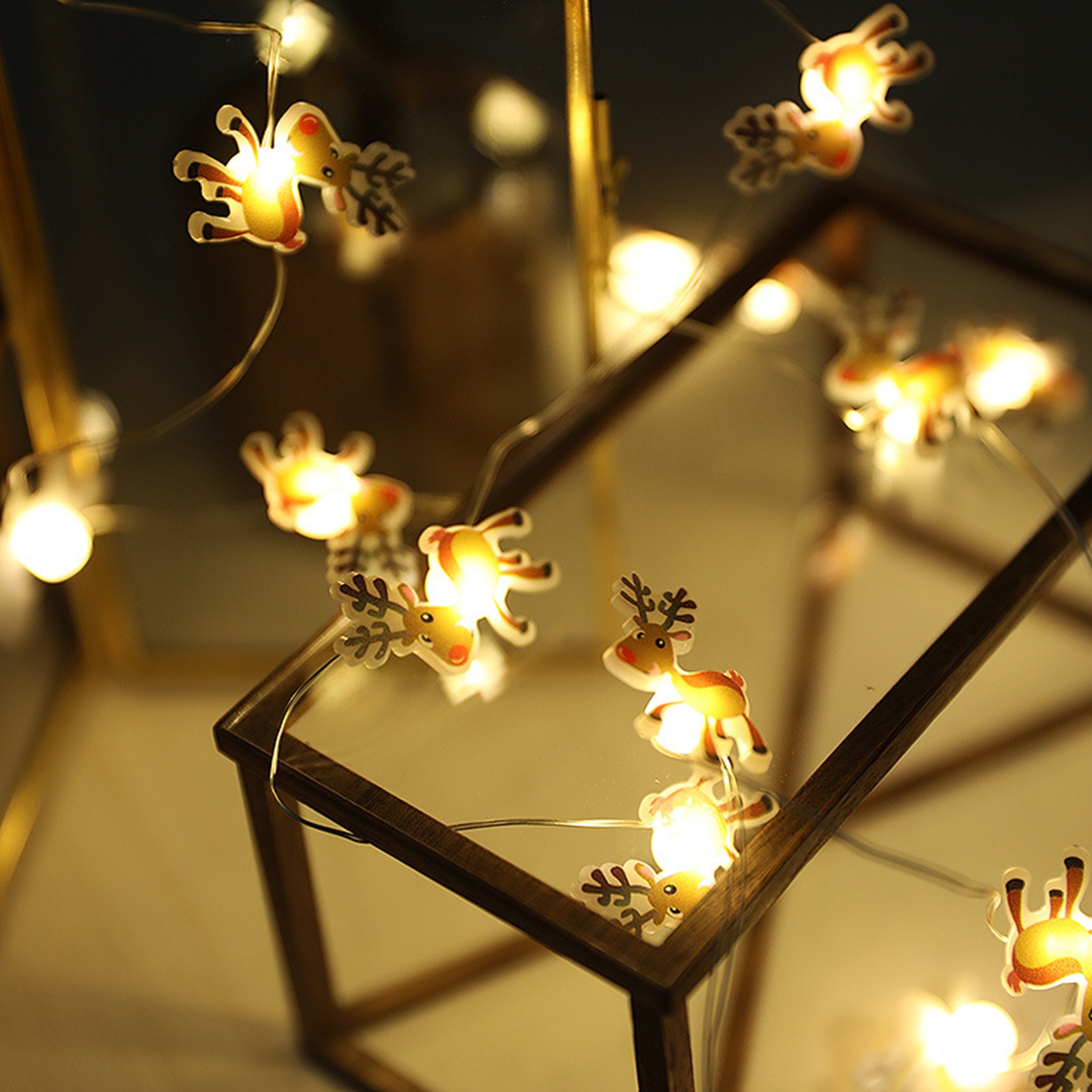 Instalatie luminoasa, LED, 2m, Alb cald - eMAG.ro