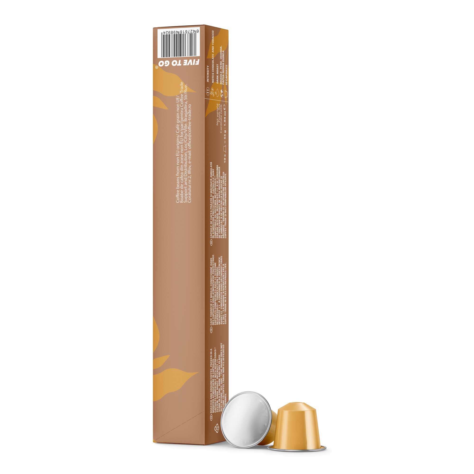 Capsule cafea 5 to go Urban Crema, Compatibile Nespresso, 10 capsule, 55g - eMAG.ro