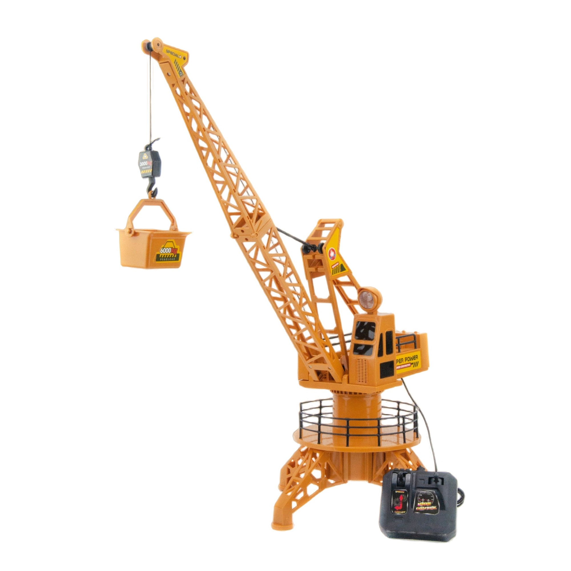 Macara cu telecomanda, 48cm x 30xm, Baterii, Galben - eMAG.ro