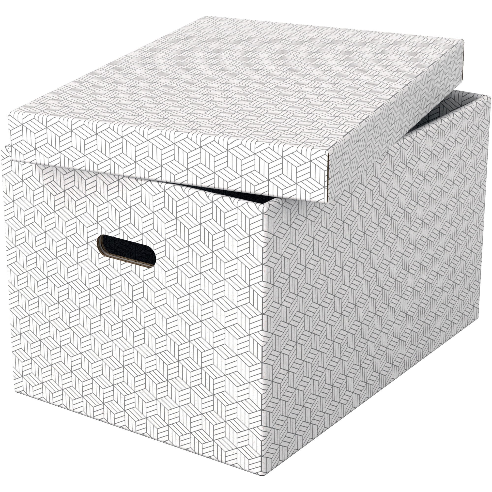 Set 3 cutii depozitare Esselte Home Recycled, carton, 51x35x30 cm, cu ...