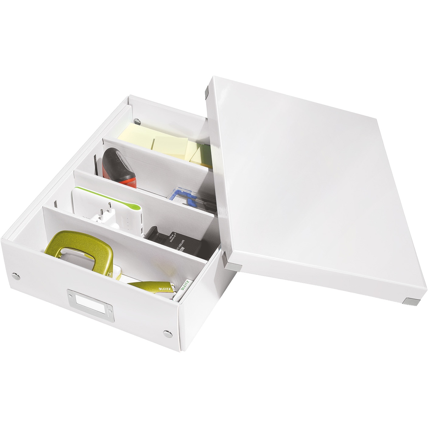 Cutie depozitare Leitz WOW Click & Store Organizer, carton laminat ...