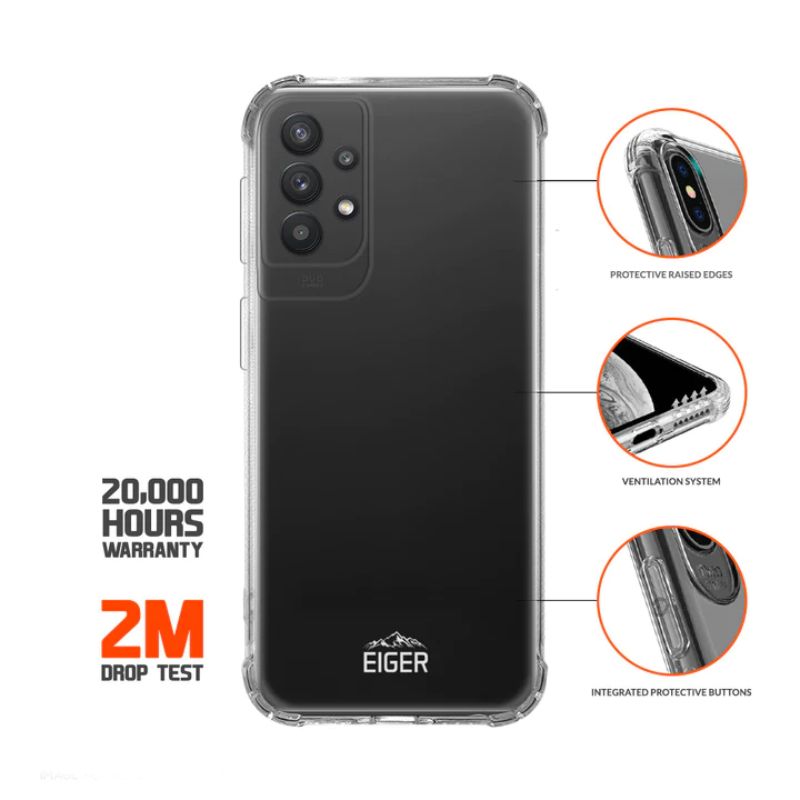 Husa Eiger Ice Grip compatibila cu Samsung Galaxy A53 5G Clear - eMAG.ro