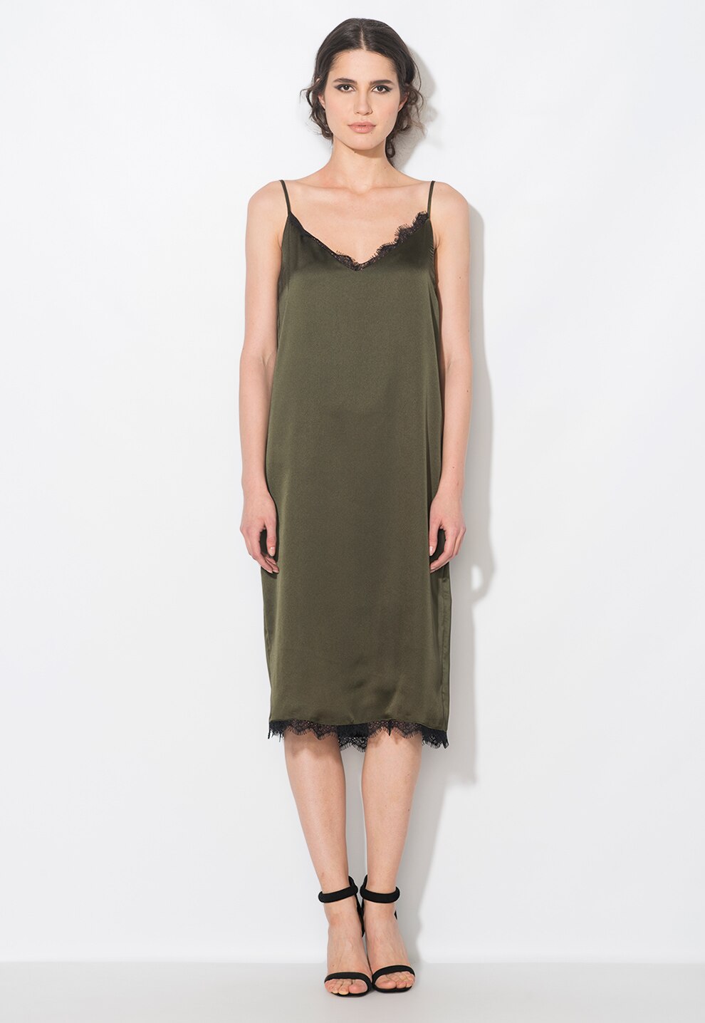 Zee Lane Collection Рокля в каки с дантела 34 - eMAG.bg