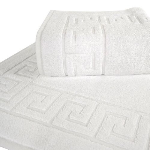 Set 4 prosoape hoteliere premium albe model grecesc 550gr - eMAG.ro