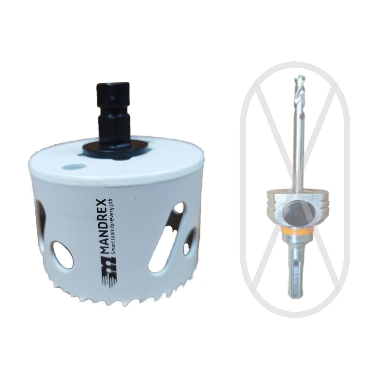 Carota Bi-Metal Mandrex pentru adaptor rapid 1-click, Ø60mm - eMAG.ro