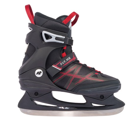 Patine de gheata, K2 Fit Ice, negru-rosu, softboot, 44.5 - eMAG.ro