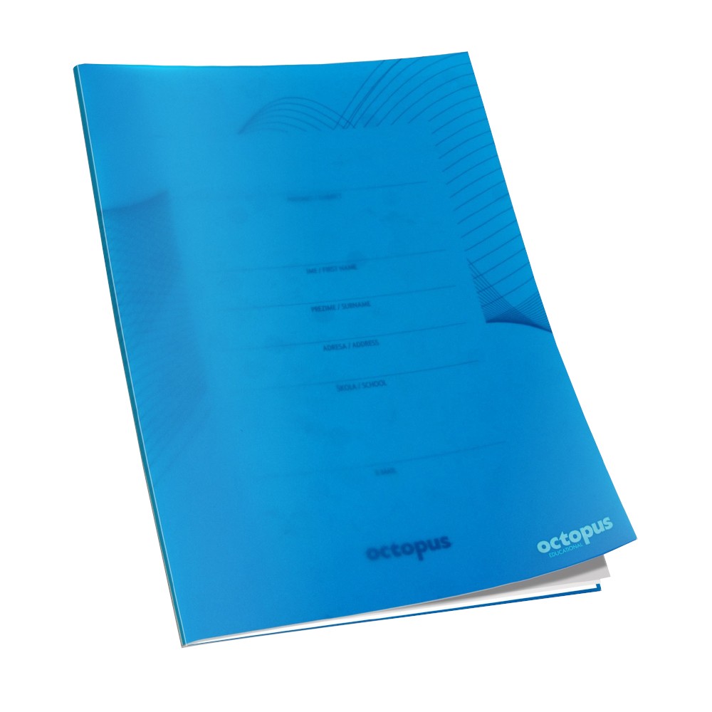 Caiet A5 Mate 42 File, 80 g, Coperta Octopus PP, Albastru - eMAG.ro