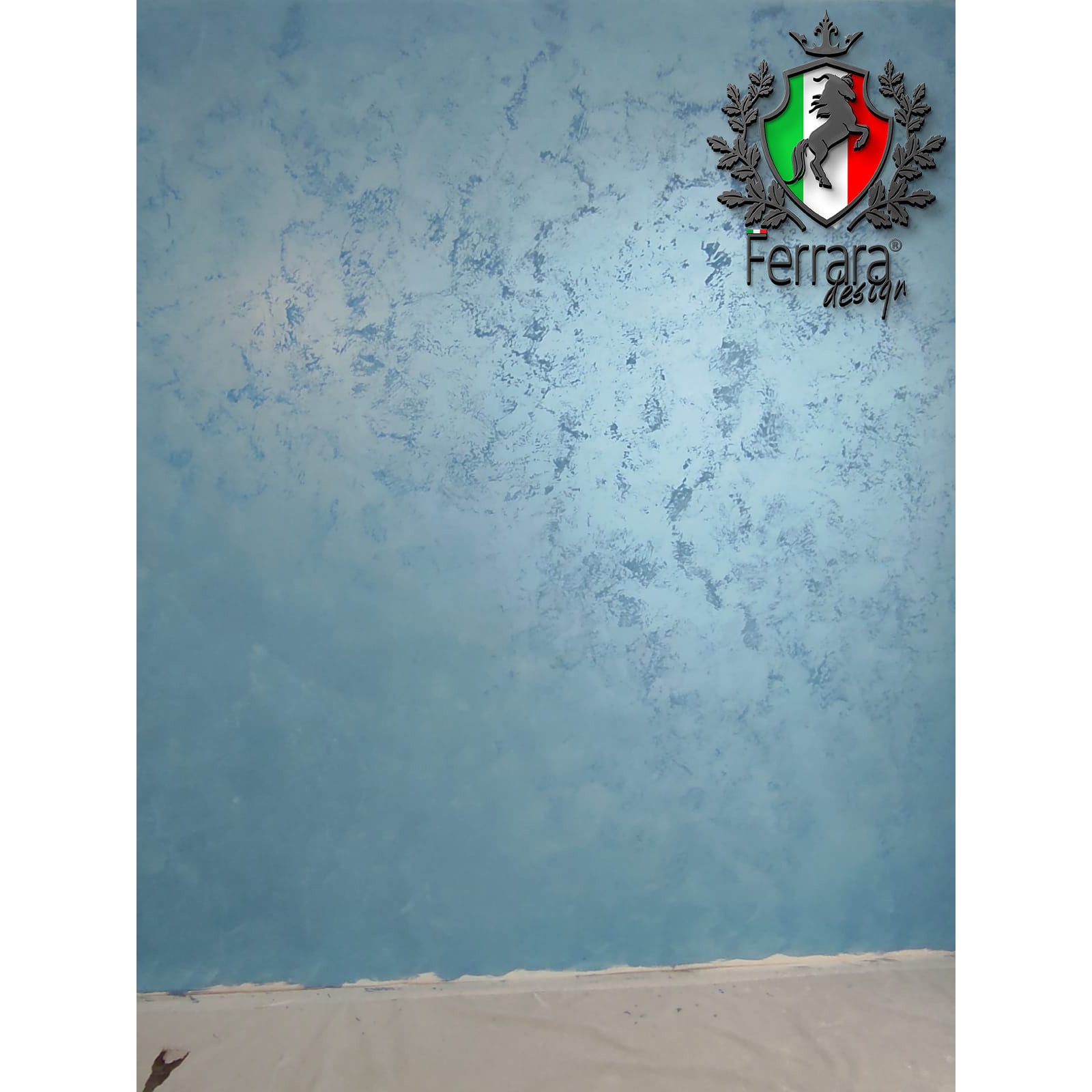 Vopsea decorativa perlata Davinci, Ferrara Design, Fresh Blue, cod ...