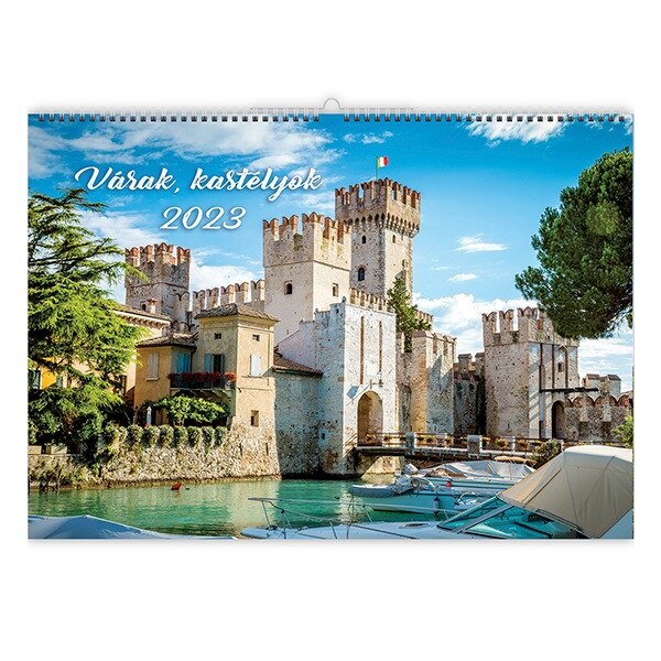Falinaptár REALSYSTEM 46x32cm fekvő Várak kastélyok 2023 - eMAG.hu