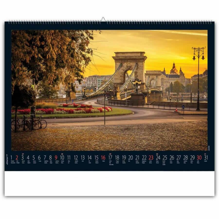 Falinaptár REALSYSTEM 46x32cm fekvő Budapest 2023 - eMAG.hu