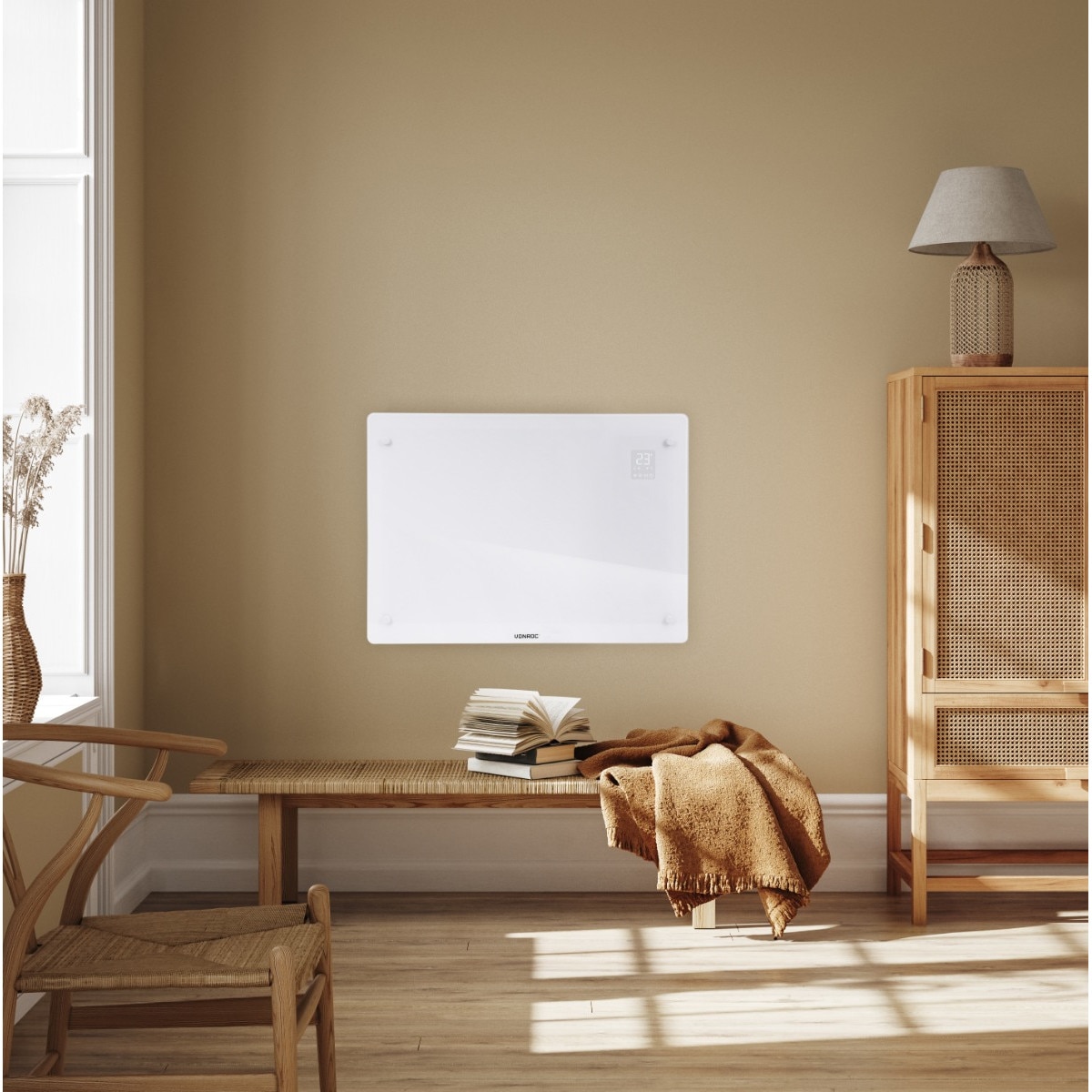 Електрически конвектор VONROC, CH511AC_WHITE, Луксозен, 1500 W, Wi-Fi ...