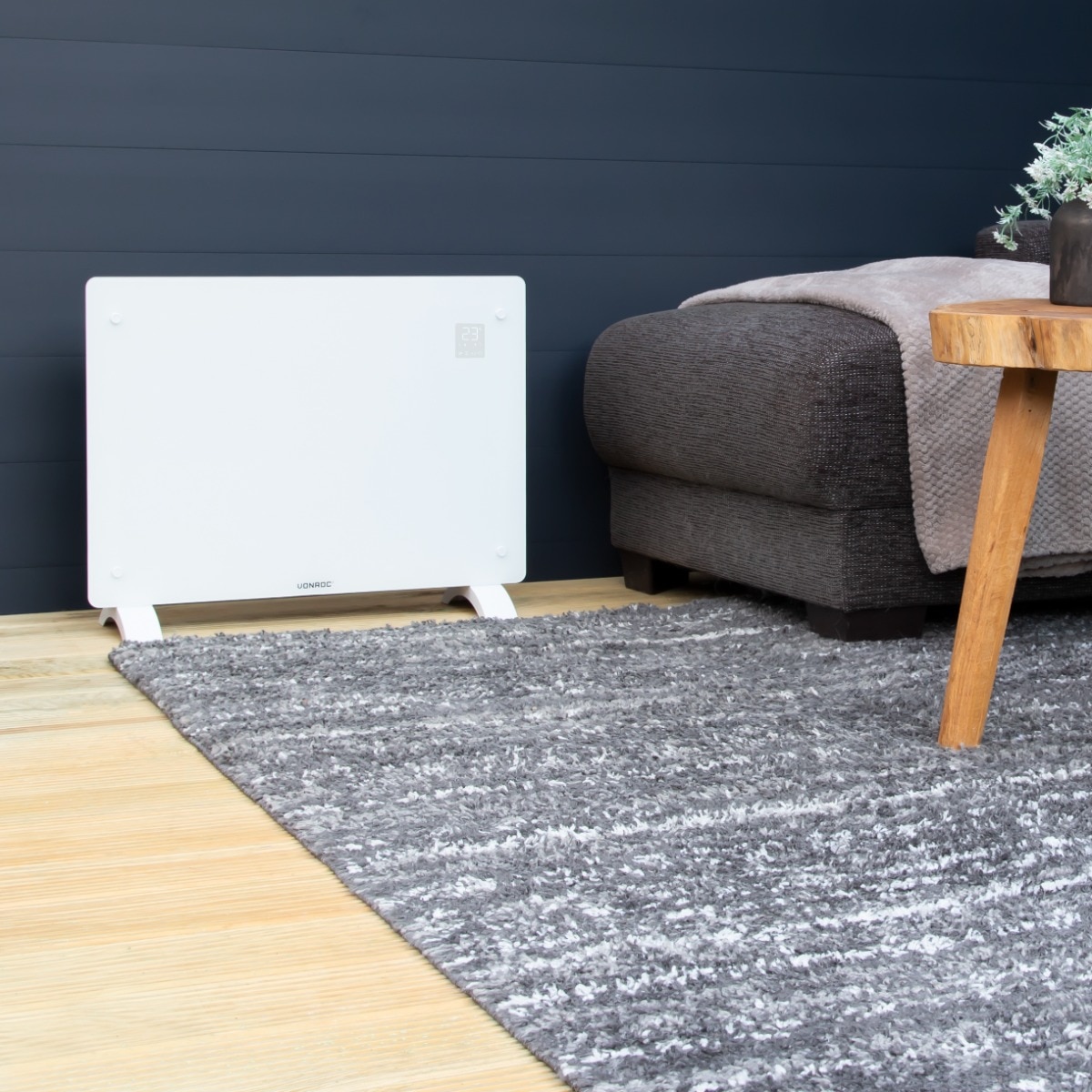 Електрически конвектор VONROC, CH511AC_WHITE, Луксозен, 1500 W, Wi-Fi ...