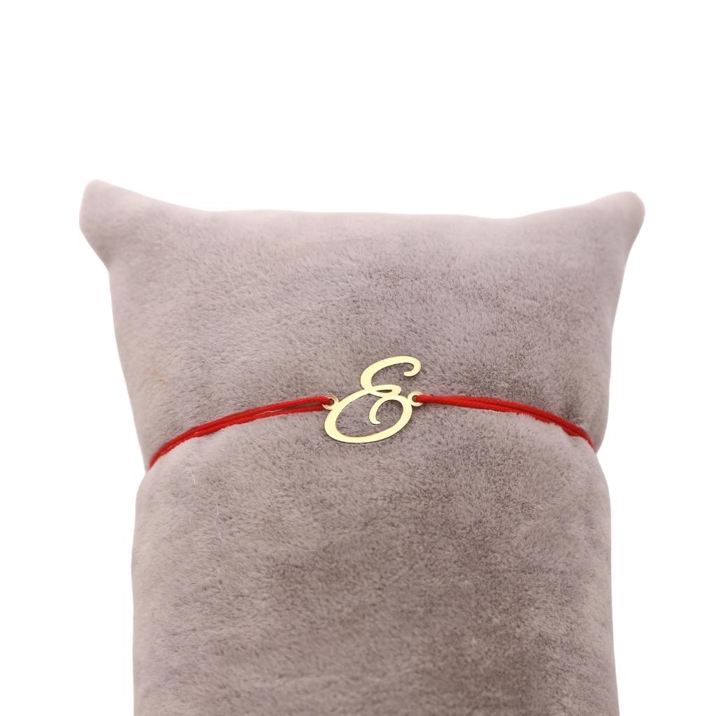 Bratara Snur Aur 14k cu Initiala E - eMAG.ro