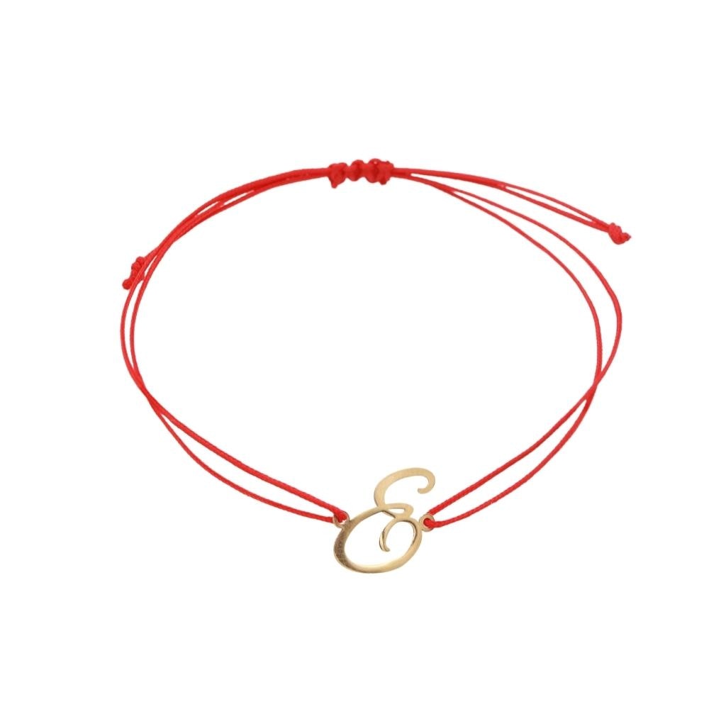 Bratara Snur Aur 14k cu Initiala E - eMAG.ro