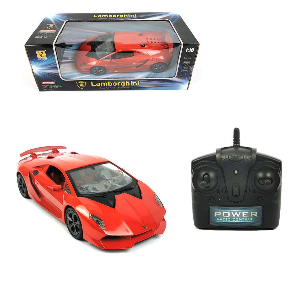 Masinuta cu telecomanda, 1:24, Lamborghini, Rosu, 3+ - eMAG.ro