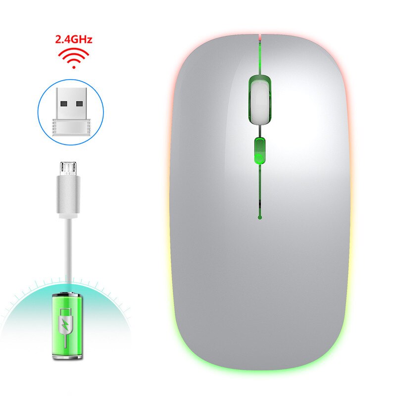 Mouse wireless CeruleTree, RGB, DPI reglabil, Alb - eMAG.ro