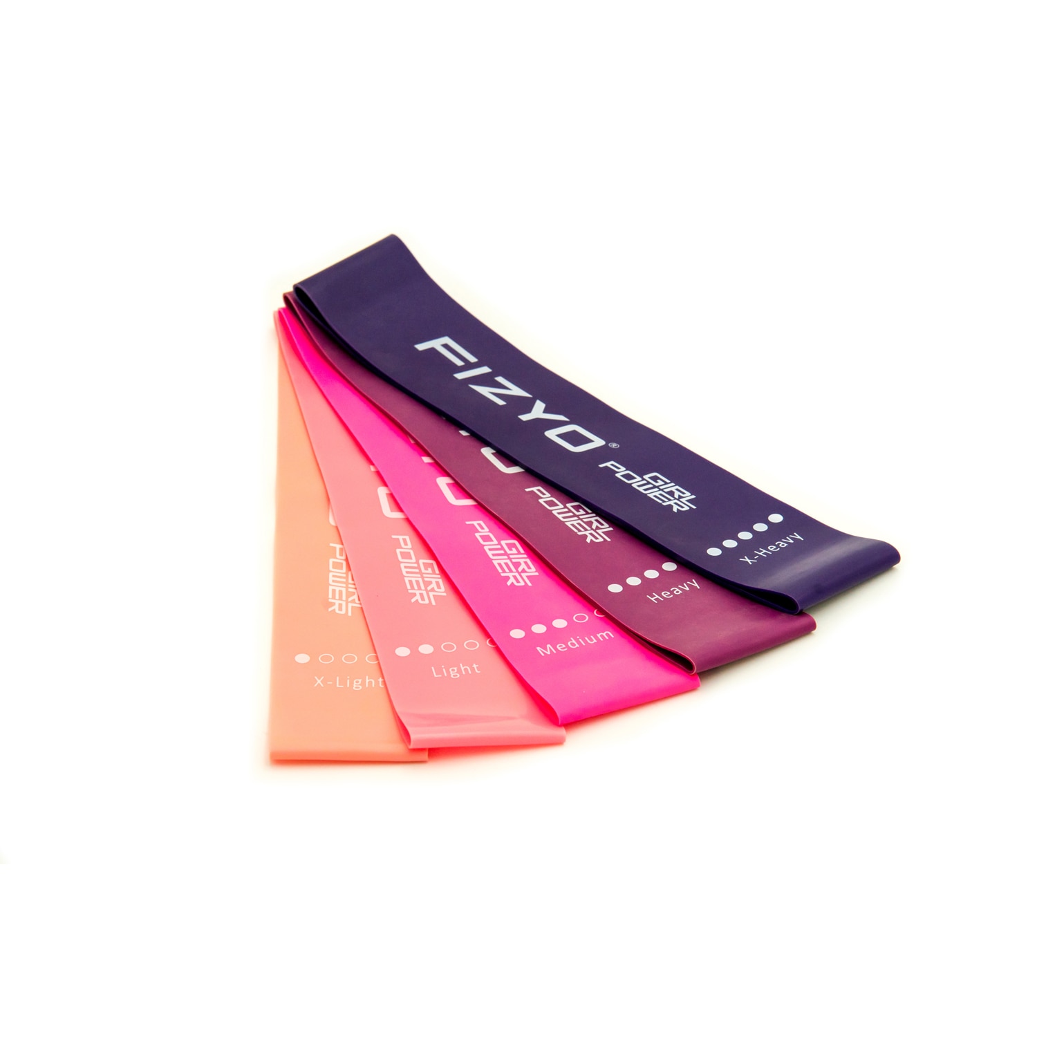 Set benzi elastice de rezistenta pentru sport si fitness, Fizyo Girl ...