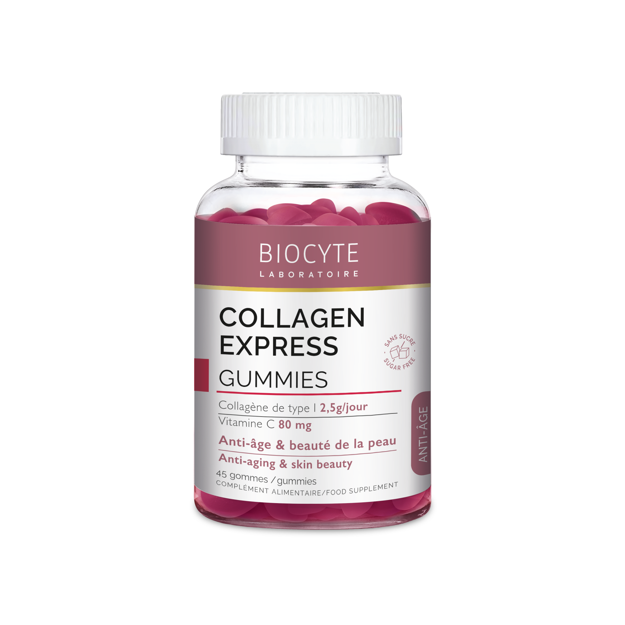 Supliment alimentar cu colagen si vitamina C Collagen Express, Biocyte ...