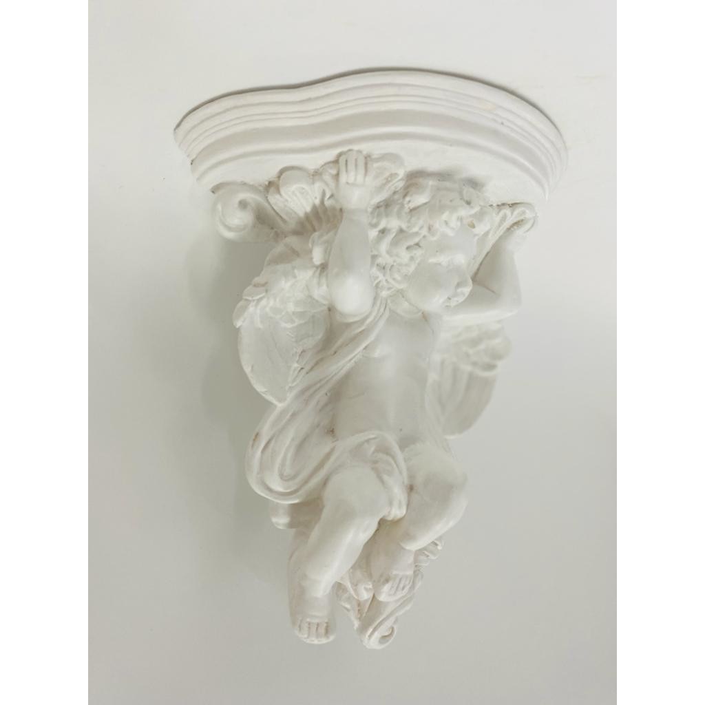 Decoratiune aplica ipsos inger alb, 23/20 cm - eMAG.ro