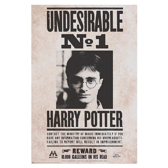 Poster Harry Potter, Undesirable n°1, 91.5 x 61 cm - eMAG.ro