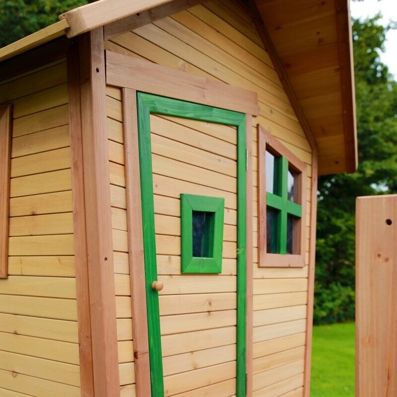 Детска къща с пързалка, AXI Robin, Бял - eMAG.bg