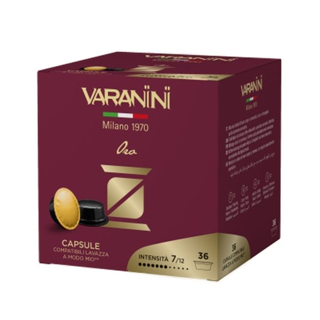 Set 36 buc, capsule cafea, Varanini Oro, compatibile cu Lavazza A Modo ...