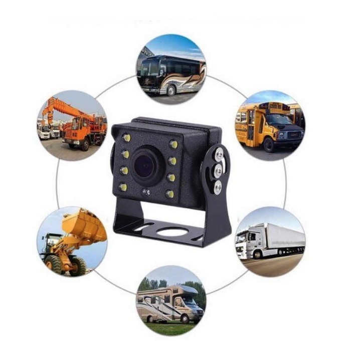 Camera Video Marsarier 12V - 24V 8 Led Pentru Auto Camper Camioane ...