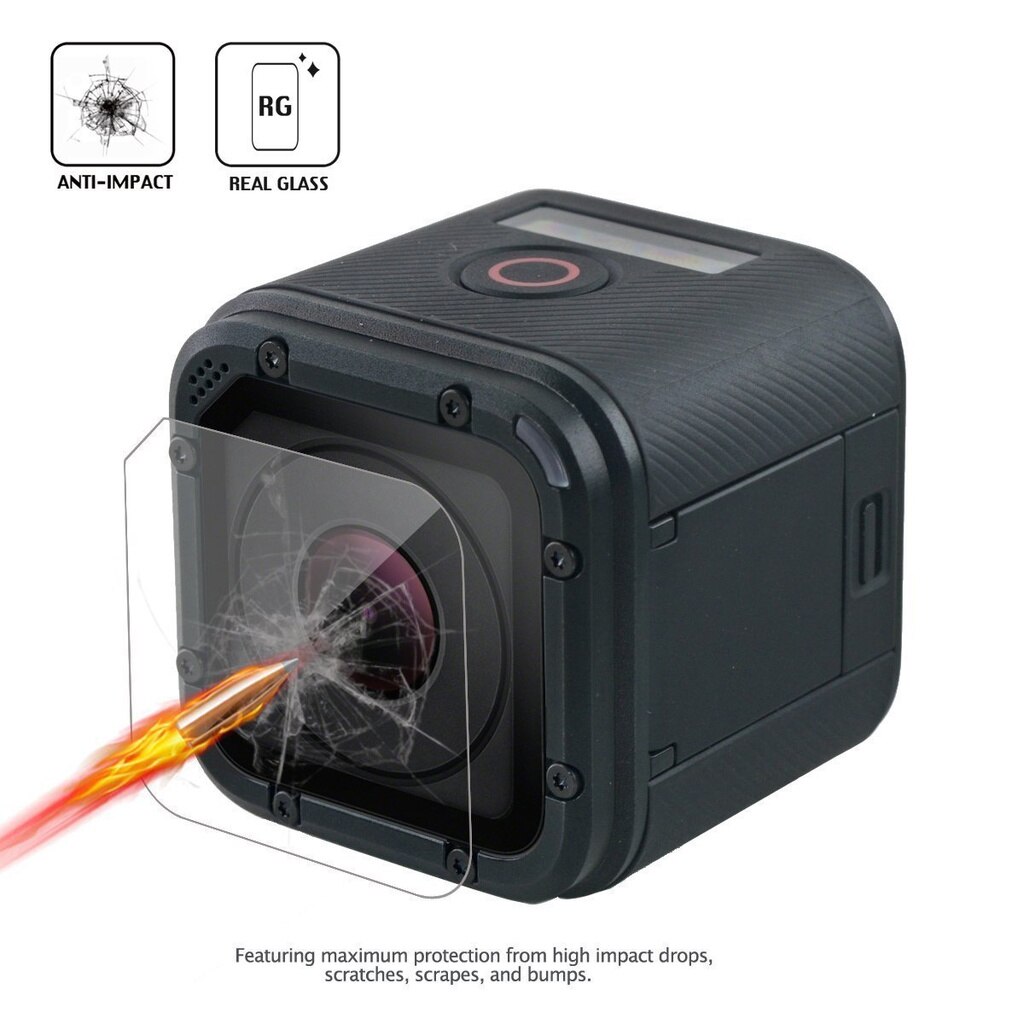 Cadru de montaj pentru GoPro Hero Session 4/5/6, Negru - eMAG.ro