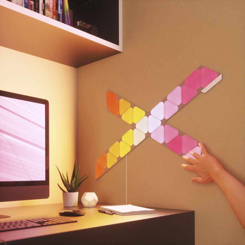 Panouri LED smart modulare Nanoleaf, Shapes Mini Triangles Expansion ...