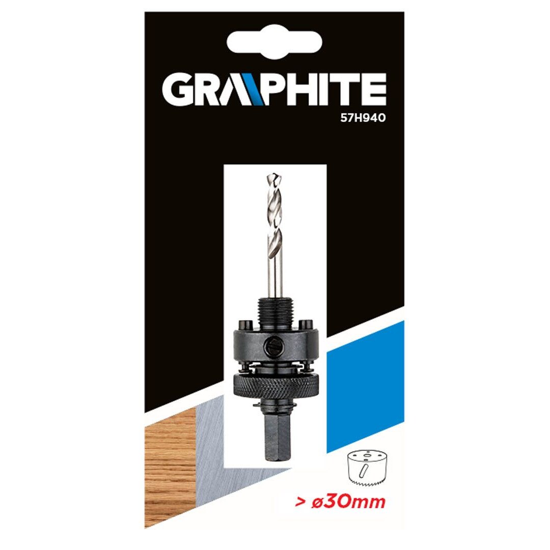 Adaptor pentru freza gauri, bi-metalica, diametru minim 30mm, Graphite ...